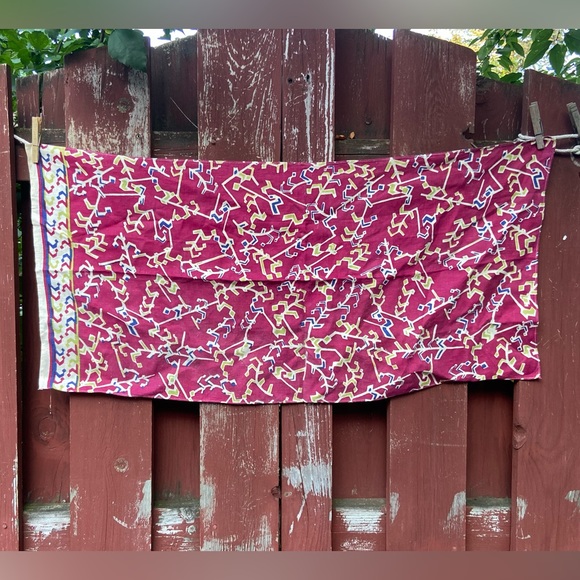 Kitchen | Red Batik Print Tea Towel | Poshmark